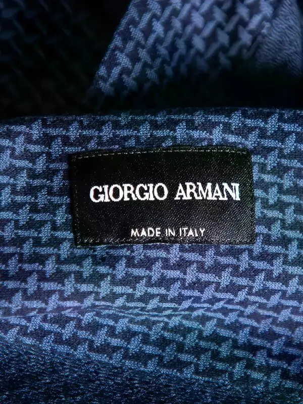 Giorgio Armani Printed Band-collar Shirt