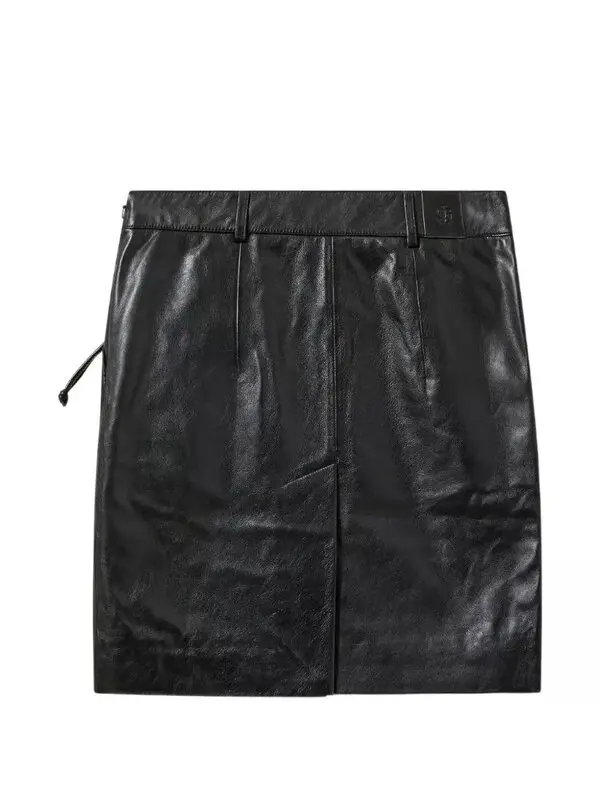 THE GARMENT Soho Detachable-pouch Lambskin Mini Skirt