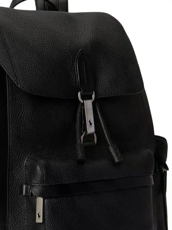 Polo Ralph Lauren Id Pebbled-leather Backpack