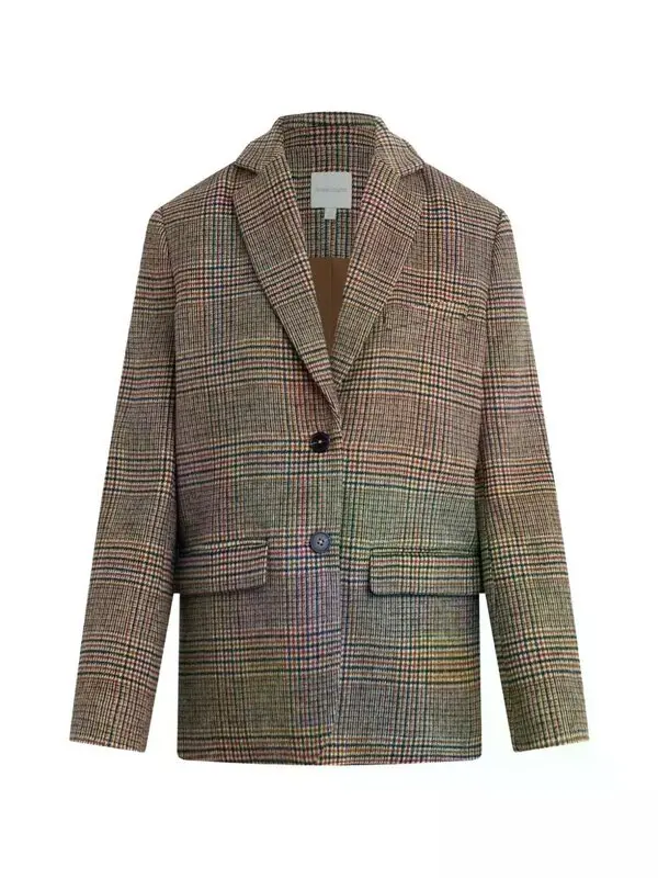 FAVORITE DAUGHTER Dean Glen Check Blazer - Brown