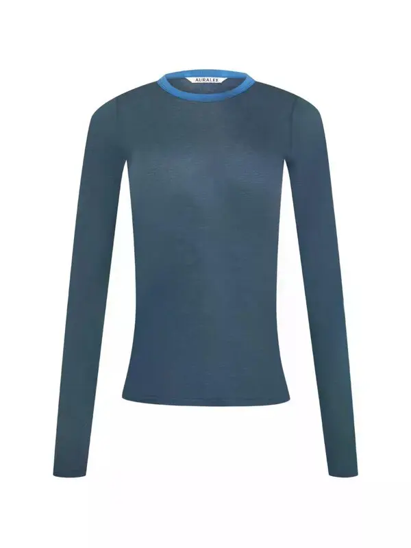 Auralee Long-sleeve Ringer T-shirt