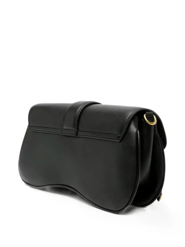 Just Cavalli Snake-plaque Pleated Cross Body Bag