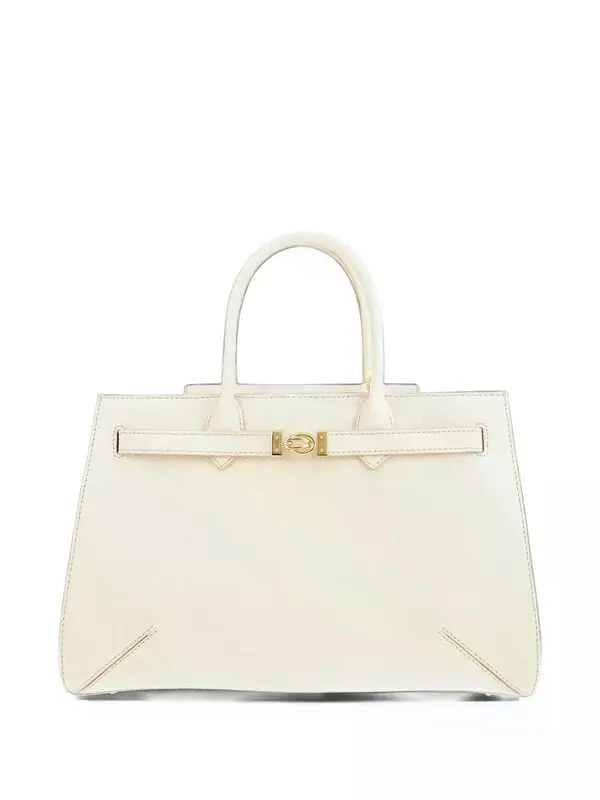 Tyler Ellis Winnie 34 Leather Tote Bag - White
