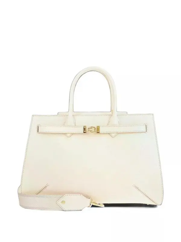 Tyler Ellis Winnie 34 Leather Tote Bag - White