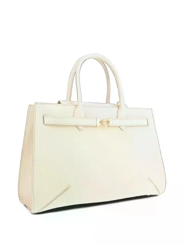 Tyler Ellis Winnie 34 Leather Tote Bag - White