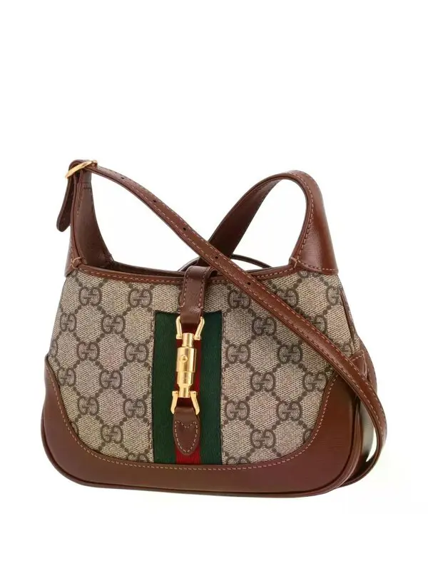 Gucci 2020s Mini Jackie Monogram Shoulder Bag