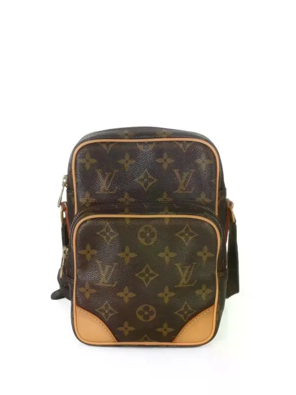 LOUIS VUITTON 1990 Amazone Monogram Canvas Shoulder Bag - Brown