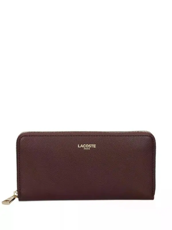 Lacoste Logo-print Zip-around Wallet - Red