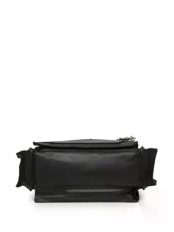 Miu Miu 2026 Lambskin Utilitaire Shopping Bag Satchel - Black