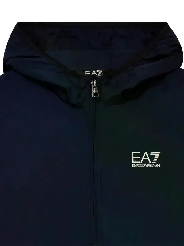 EA7 Logo-print Hooded Jacket