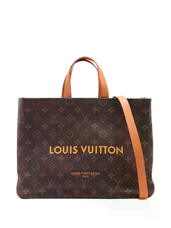 LOUIS VUITTON 2021-2026 Autres Cuir Monogram Shopper Tote Mm Satchel - Brown