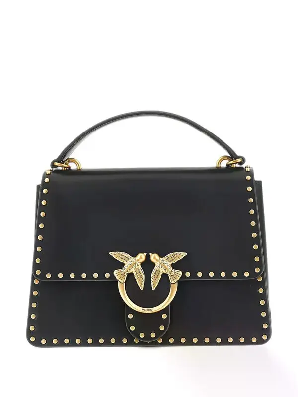 Pinko Medium Love Stud-embellished Tote Bag - Black