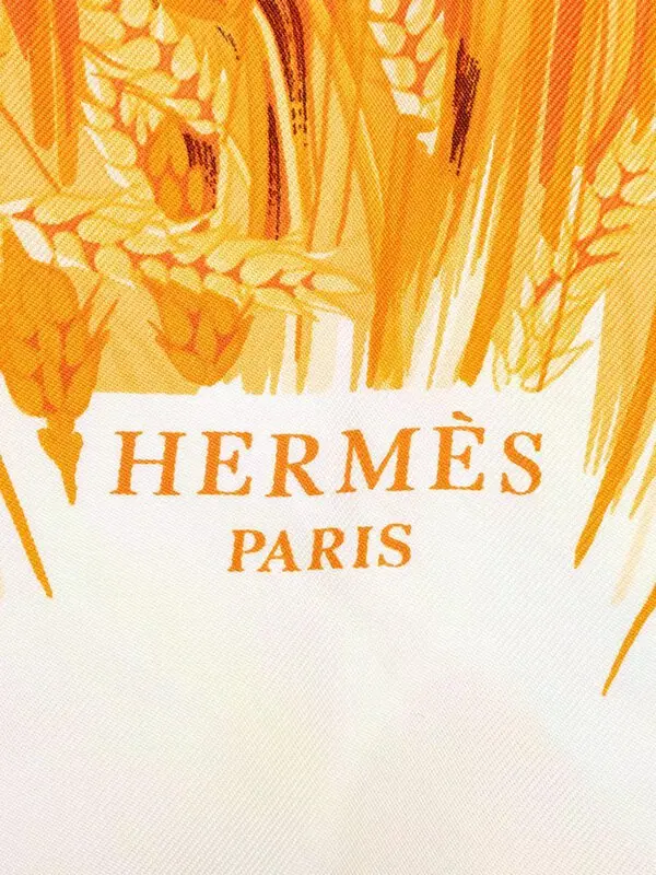 Hermès 1990-2010 Les Bles Silk Scarf 90 Scarves