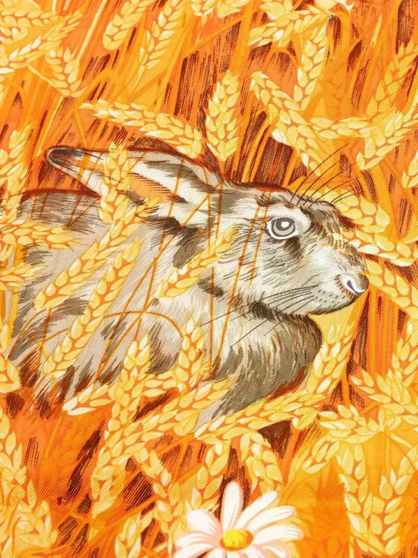 Hermès 1990-2010 Les Bles Silk Scarf 90 Scarves