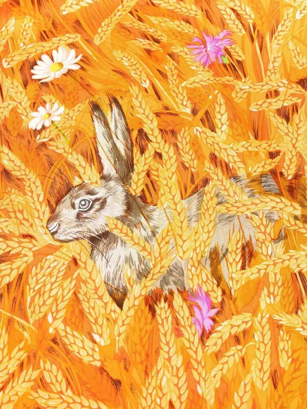 Hermès 1990-2010 Les Bles Silk Scarf 90 Scarves