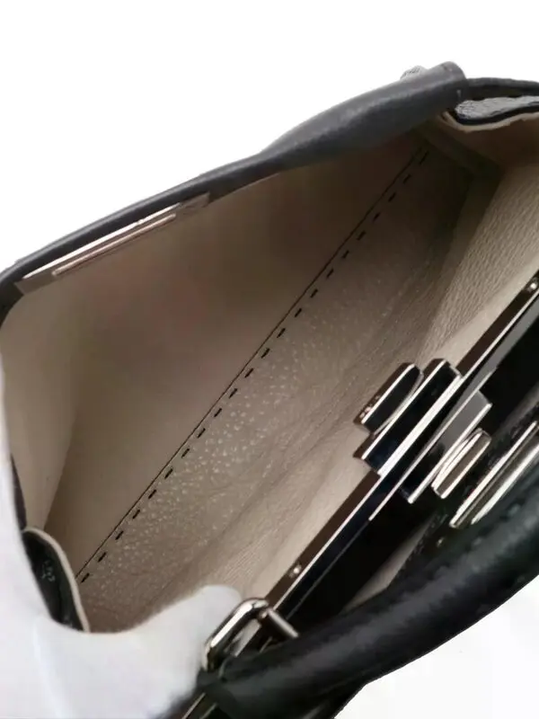 Fendi 2000-2010 Medium Leather Selleria Peekaboo Iconic Satchel
