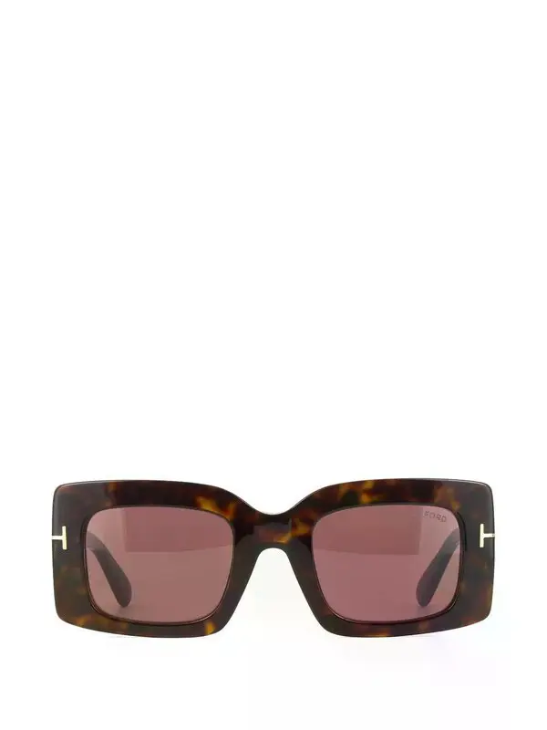 TOM FORD Brigitta Rectangle-frame Sunglasses - Brown