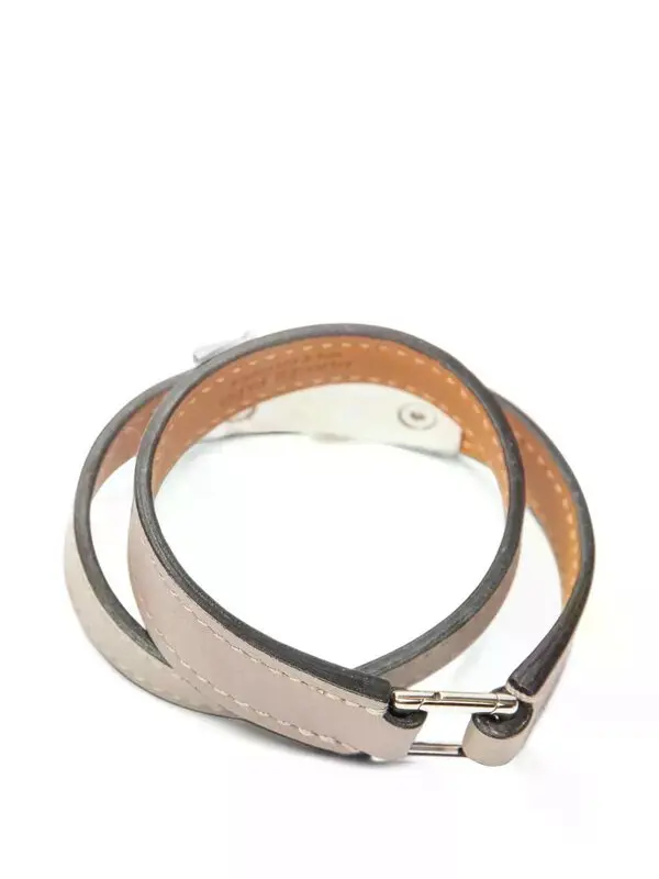 Hermès Rivale Double Tour Bracelet - Grey
