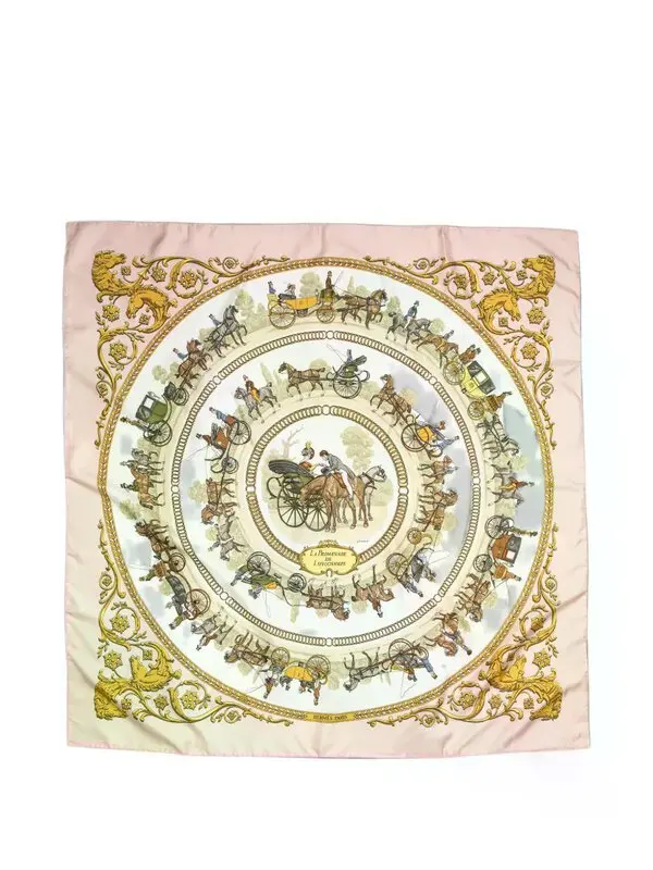 Hermès La Promenade De Longchamps Scarf - Pink