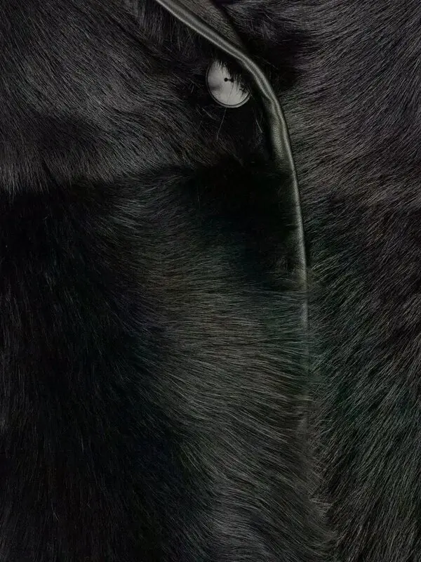 Drome Shearling-trim Shawl-collar Jacket - Black