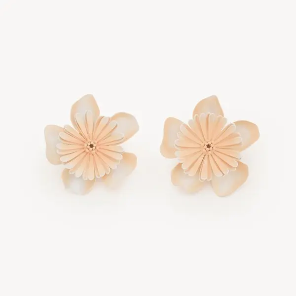 Chloé The Bloom Earrings - Apricot Pink