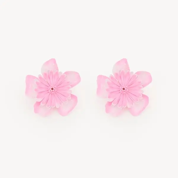 Chloé The Bloom Earrings - Fuchsia Pink
