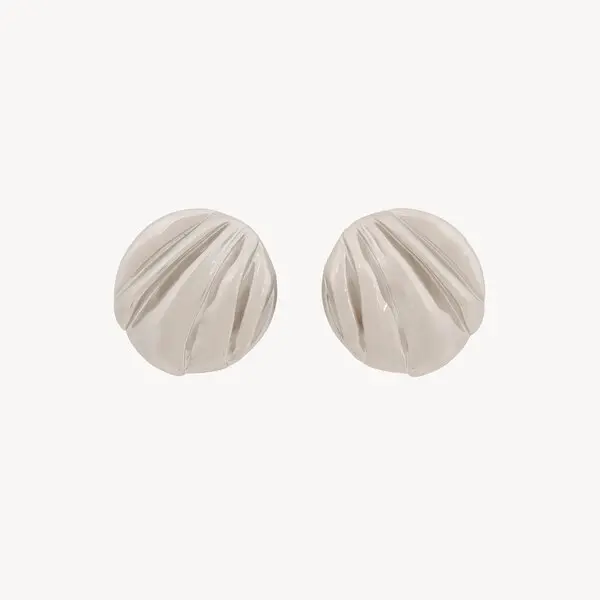 Chloé The Pleats Earrings - Silver