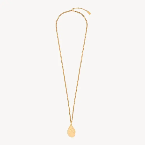 Chloé The Mirror Pendant Necklace - Gold - Silver