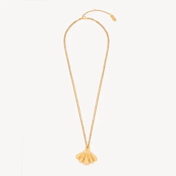 Chloé The Mirror Pendant Necklace - Gold - Silver