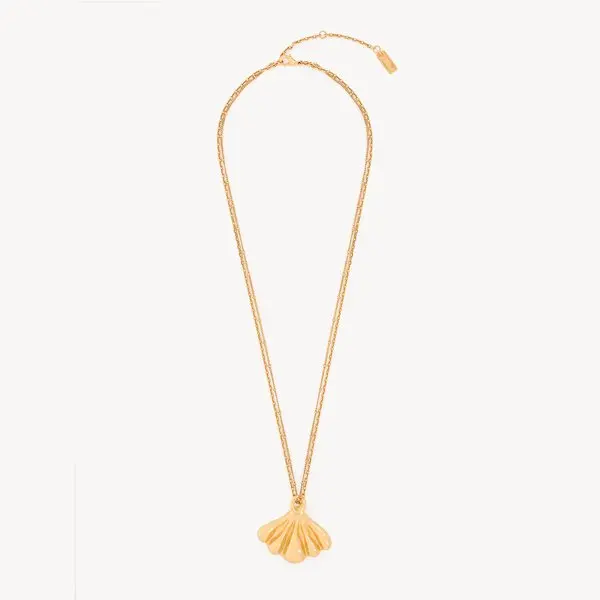 Chloé The Mirror Pendant Necklace - Gold - Silver