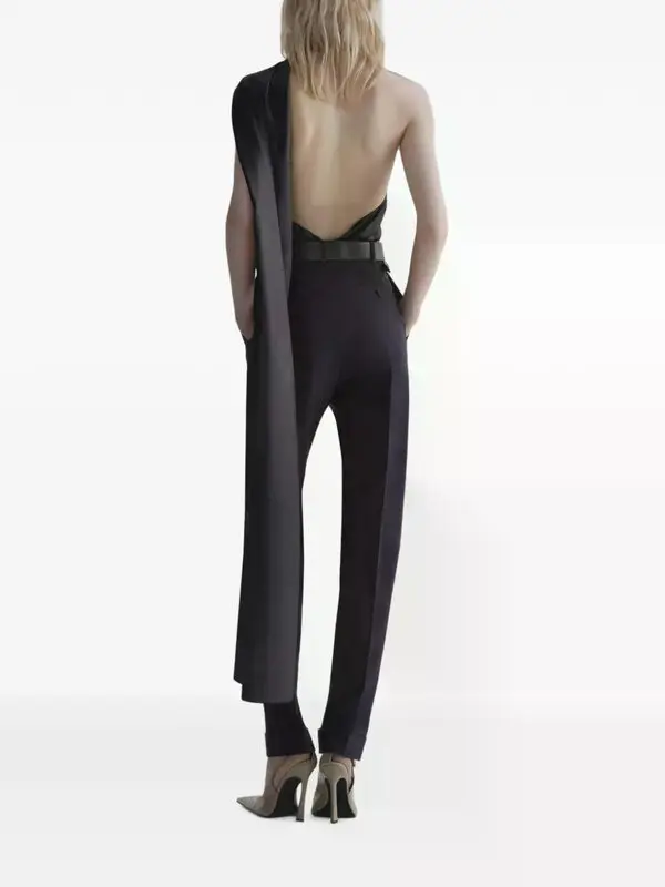 MUGLER Backless Scarf Top