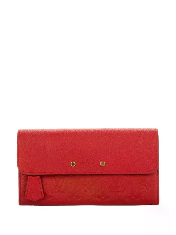 LOUIS VUITTON Pont Neuf Leather Wallet - Red