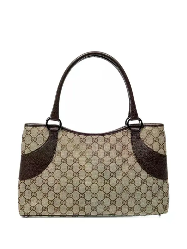 Gucci Gg Monogram Jacquard Handbag - Neutrals