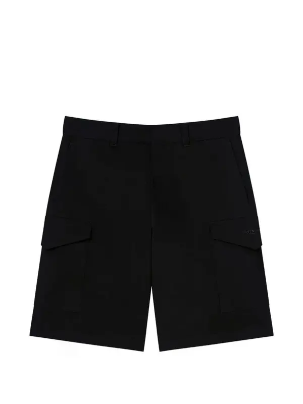 Givenchy Cargo Bermuda Shorts In Cotton - Black