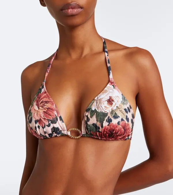 ALEXANDRA MIRO Alex Floral Bikini Top