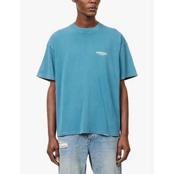 REPRESENT Owners Club Logo-print Cotton T-shirt