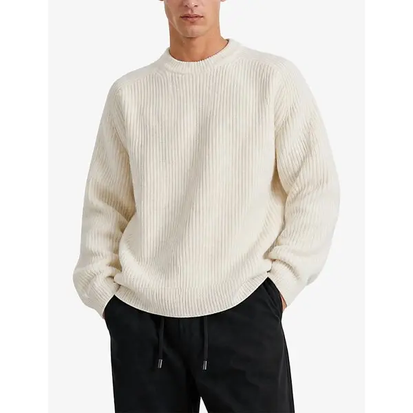 The Kooples Crewneck Relaxed-fit Merino-wool Jumper