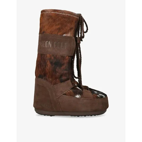 Moon Boot Icon Archive 1985 Cowhide Leather Snow Boots - Brown/oth