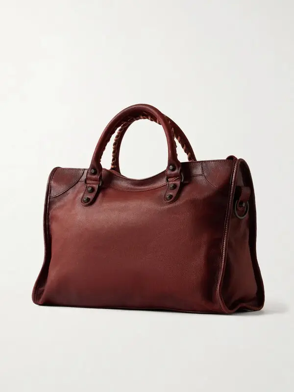 Balenciaga Le City Medium Leather Shoulder Bag