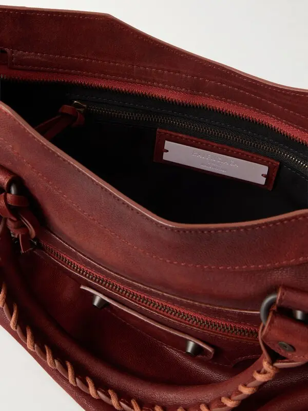 Balenciaga Le City Medium Leather Shoulder Bag
