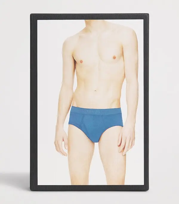 TOM FORD Stretch-cotton Logo Briefs