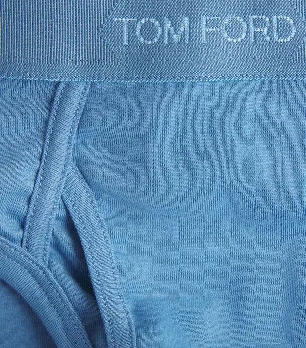 TOM FORD Stretch-cotton Logo Briefs