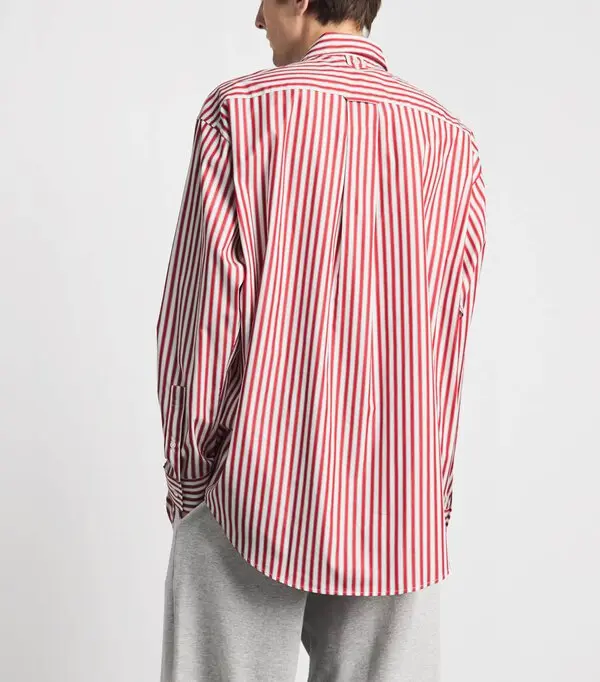 AMI Paris Cotton Oversized Stripe Shirt
