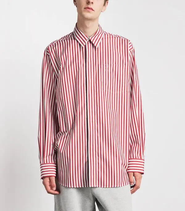 AMI Paris Cotton Oversized Stripe Shirt