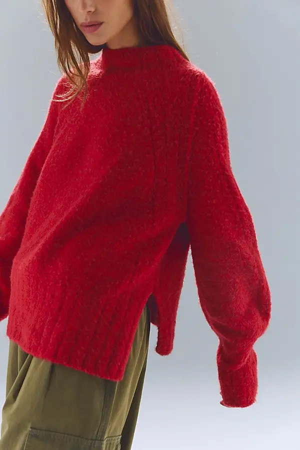 Free People Felix Pullover At - Salsa Combo