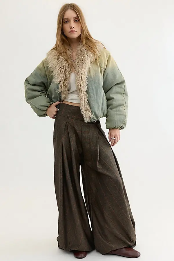 Free People Greatest Hits Pull-on Trousers At - Brown Combo