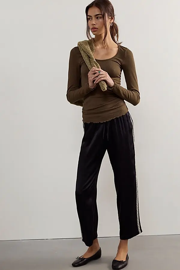 INTIMATELY Base Layer Thermal Scoop Neck Long Sleeve At - Fp Beech Leaves