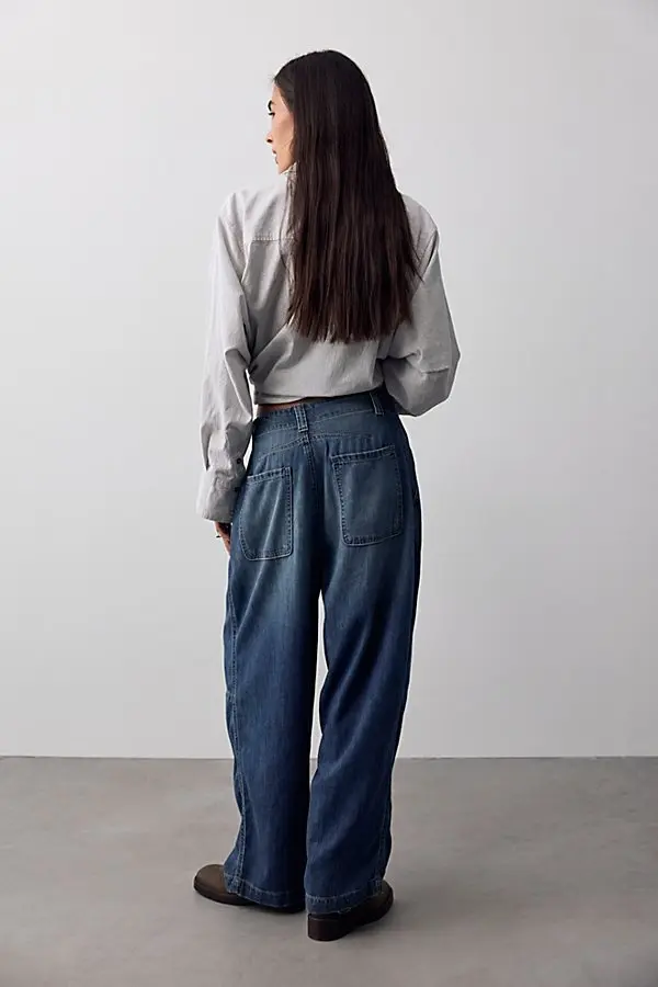 We The Free Vienna Linen Trouser Jeans At - Quintessential