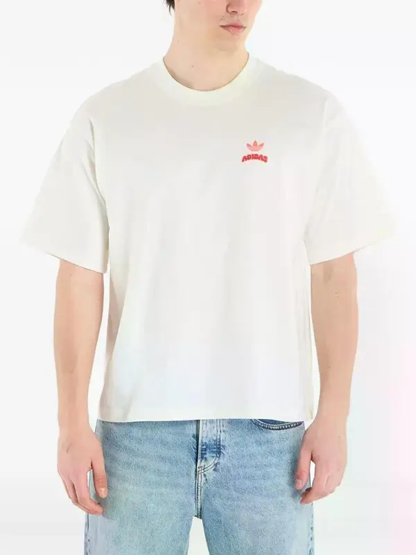 Adidas Pixelated Burger Character-graphic T-shirt - Neutrals