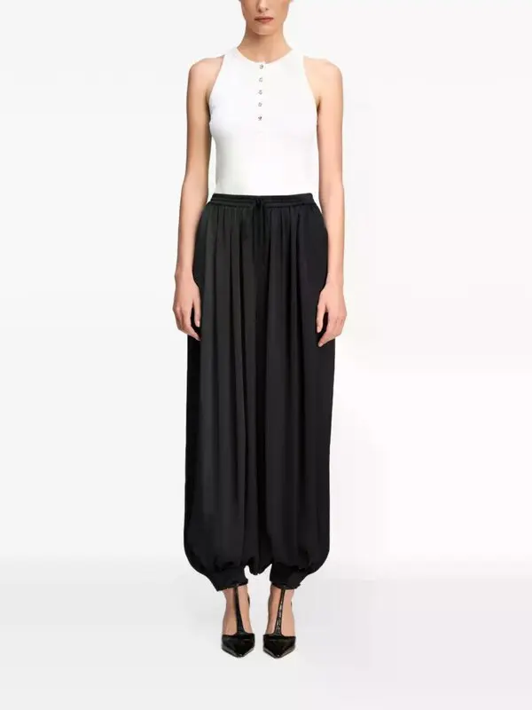 Cinq À Sept Esme Satin Trousers - Black